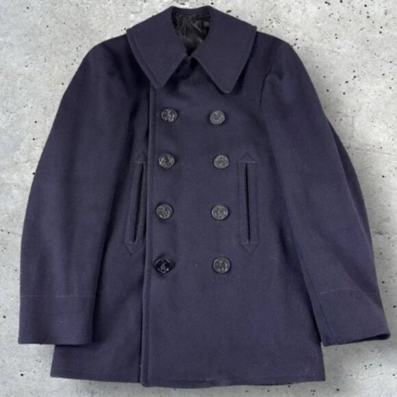 Vintage | Jackets & Coats | 94s Ww2 Era Us Navy Coast Guard Pea Coat 10 ...